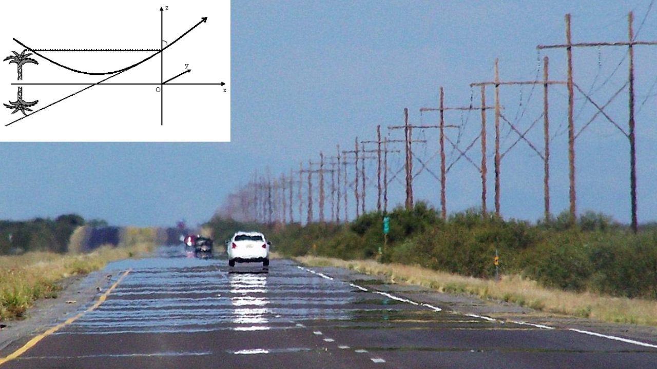 Mirage effect เกิดจากการหักเหทำให้เกิดภาพลวงตาบนท้องถนน | วิทยาศาสตร์ ...